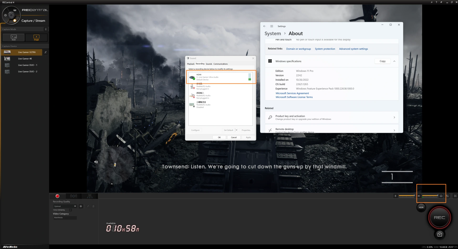 Support | Faq | Why Cant I Hear The Game Audio On Recentral 4 And Recording Video Clip Oj2go2vz ...